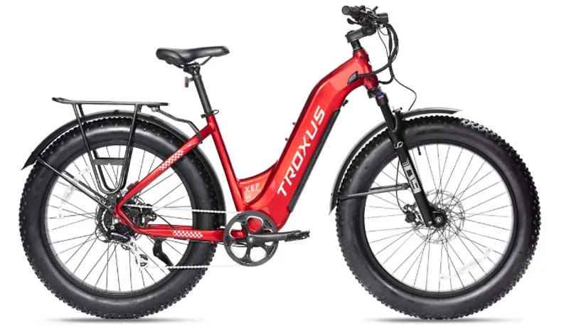 Troxus Explorer Plus Fat Tire Step-Thru in Red