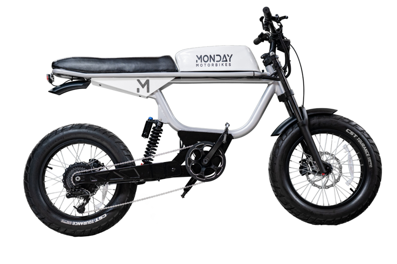 Monday Motorbikes Anza V4 750W Electric Bike White